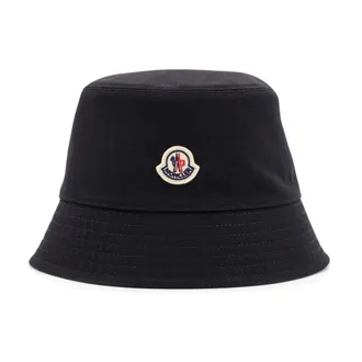 Moncler Femme, Accessoires, Noir, Taille: S Bob Stitched avec Patch Logo