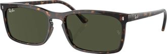 Ray-Ban unisex, Accessoires, Brun, Taille: 59 MM Lunettes de soleil rectangulaires