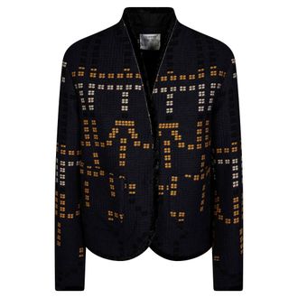 Forte_Forte Samarcanda Jacquard Blouson - - Jackets - Damen - Blau - M