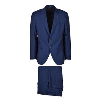 Sartoria Latorre Homme, Costumes, Bleu, Taille: 2XL Single Breasted Suit