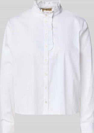 Smith & Soul Regular Fit Bluse mit Stehkragen und R&uuml;schen