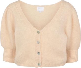 Americandreams Americandreams, Femme, Pulls, Beige, Taille: 42 FR Manda Alpaca Cardigan