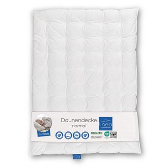 Linea by b&ouml;hmerwald - kids - Daunendecke normal, 100x135, 90% Daunen / 10% Federn Klasse 1 300gr., Allergiker geeignet, waschbar bis 60&deg;C, in Deutschland pr