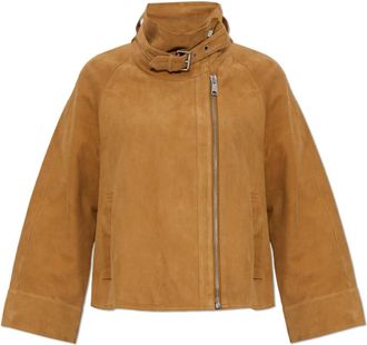 AllSaints Rhodes Suede Jacket - - Jackets - Damen - Braun - L