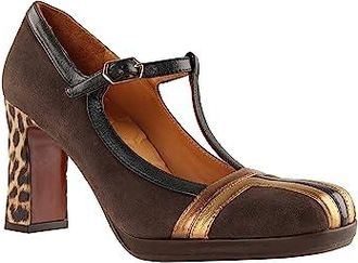 Chie Mihara Femme Uyani40 Escarpins, Marron, Or, Sable Noir, 40 EU