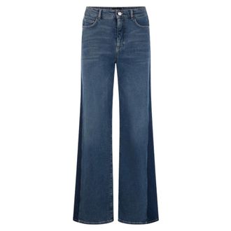 Marc Cain Femme, Jeans, Bleu, Taille: 40 FR Warri Wide Jeans