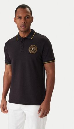 Versace Jeans Couture Poloshirt 80GAGT03 CJ01T Schwarz Regular Fit