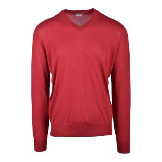 Ballantyne Homme, Pulls, Rouge, Taille: 3XL V-neck Tricots
