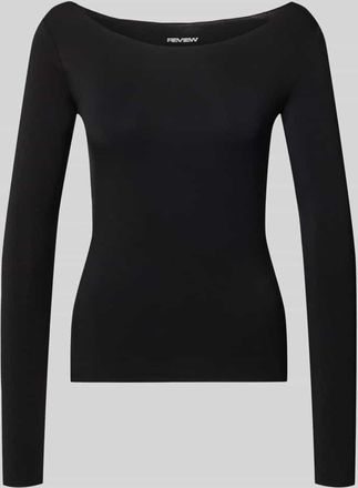 Review Slim Fit Langarmshirt U-Boot-Ausschnitt