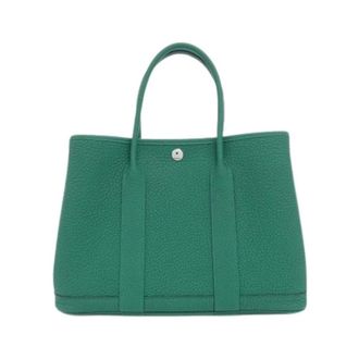Herm&egrave;s Pre-owned Garden Tote Bag - - Pre-owned - Damen - Gr&uuml;n - ONE SIZE