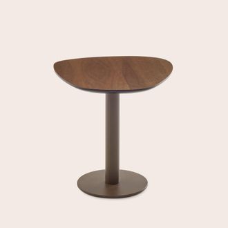 Madura Table DAppoint Ismeria Noyer et bronze - MARRON