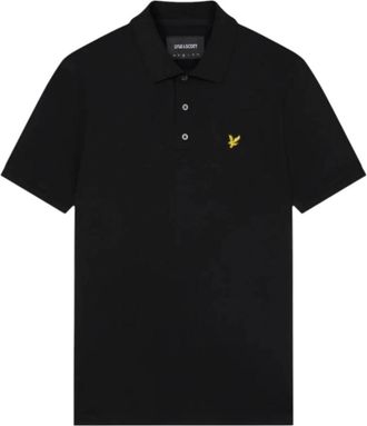 Lyle & Scott Homme, Tops, Noir, Taille: XL Polo Uni
