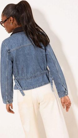 Lipsy Kurzjacke Lipsy Barn-Jacke mit Kragen (1-St)