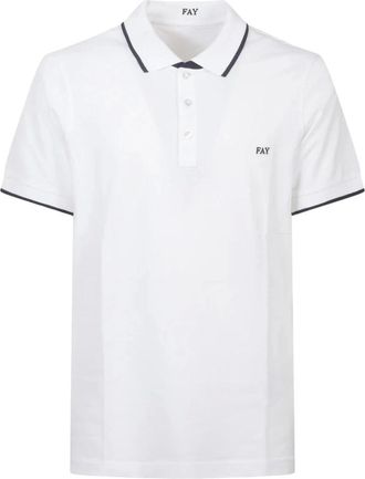 Fay Homme, Tops, Blanc, Taille: XL B001 Polo
