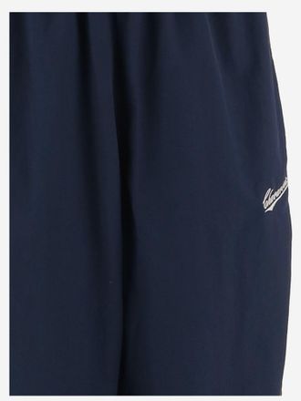 Willy Chavarria Nylon with Contrast Side Bands Trousers - Navy