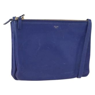 Celine Sac &agrave; bandouli&egrave;re vintage Pre-owned - Femme - Pre-owned - Bleu - Taille: ONE Size
