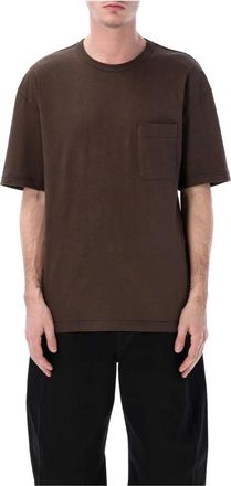 Christophe Lemaire Homme, Tops, Brun, Taille: XL Boxy Short Sleeve T-Shirt