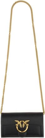 Pinko Pinko, Femme, Sacs, Noir, Taille: ONE Size Chain Strap Bird Detail