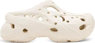 Crocs mules Caged &agrave; d&eacute;coupes - Blanc