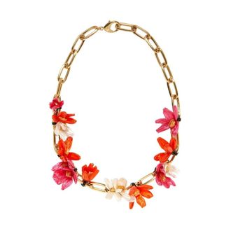 La DoubleJ Blauer Mantel mit Flora-Halskette - - Accessories - Damen - Mehrfarbig - ONE SIZE