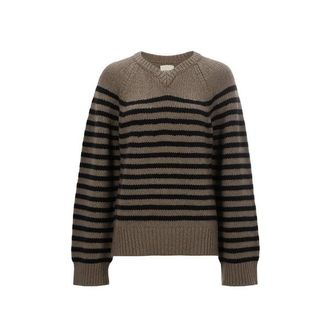 Khaite Pull ray&eacute; en laine