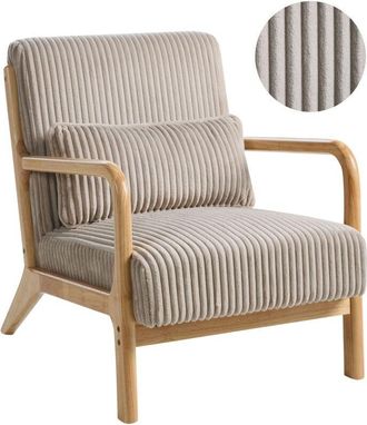 Beliani Sessel SORSELE Cord Beige