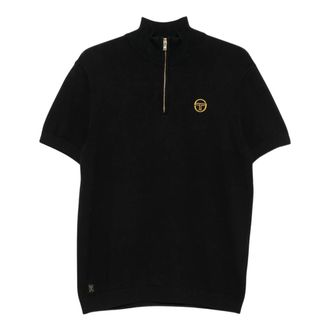 Sergio Tacchini Daytone Knit SS Polo - - Tops - Herren - Schwarzk - XL