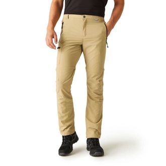 Regatta Herren Mens Leesville II Zip Off Walking Trousers Wanderhose, Oat, 32W