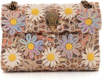 Kurt Geiger Femme, Sacs, Multicolore, Taille: ONE Size Mini Sac Kensington Flowers en Raphia