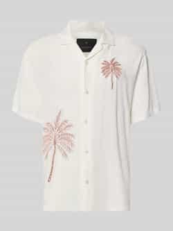 Premium by Jack & Jones Relaxed Fit Freizeithemd aus Viskose mit Stitchings