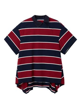 Juun.J polo à rayures - Rouge