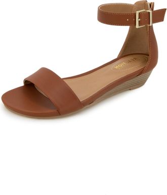 Kenneth Cole Reaction Damen Viber Keilsandale, hautfarben, 37.5 EU