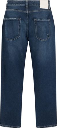Icon Denim Los Angeles Straight-Leg Cotton Denim Jeans - Blue
