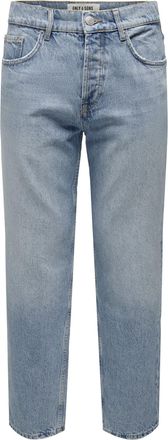 Only & Sons Herren Jeans ONSEDGE Loose 6986 - Relaxed Fit - Blau - Light Blue, Größe:28W / 34L, Farbvariante:Light Blue Denim 22026986