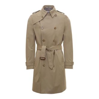 Aquascutum Homme, Manteaux, Beige, Taille: 2XL Gleno Trench Coat