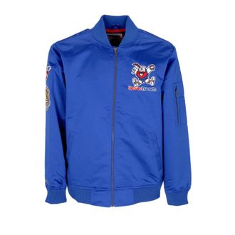 Mitchell & Ness Denver Nuggets Leichte Satin Bomberjacke - - Jackets - Herren - Blau - XL