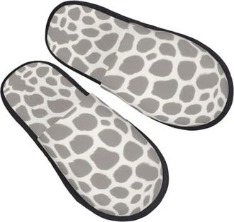 Generic Pantoufle Motif L&eacute;opard Marron Slippers Confort Doux Chausson Pour Homme Chambre Int&eacute;rieur M
