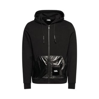 Karl Lagerfeld Schwarzes Sweatshirt mit Rei&szlig;verschluss - - Sweatshirts & Hoodies - Herren - Schwarzk - M