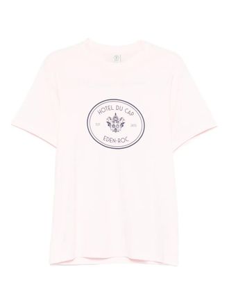 Sporty & Rich Eden Crest T-Shirt - Rosa