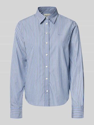GANT Regular Fit Bluse mit Label-Stitching