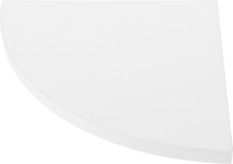 Pretyzoom Supvox Eck Wandregal Werkstoff Schwebendes H&auml;ngeregal 22x22cm Dreieckiges Aufbewahrungsregal ohne Bohren Wandmontiertes Pr&auml;sentationsregal f&uuml;r Wohnzim