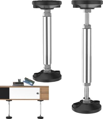Generic Schrankhalterung, St&uuml;tzfu&szlig; f&uuml;r Kommode, verstellbare St&uuml;tzstange, 2 Stangen f&uuml;r Heimm&ouml;bel, Kippschutz f&uuml;r Regale