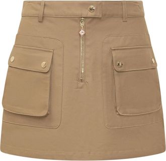 Casablanca Femme, Jupes, Beige, Taille: 34 FR Cotton Pocket Mini Skirt