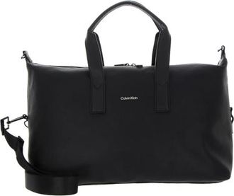 Calvin Klein Sac Week-End Homme Ck Must Pique Bagage À Main, Noir (Ck Black), Taille Standard