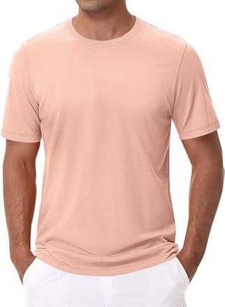 Generic T-shirt amusant et classique à col rond et manches courtes pour homme - Léger et respirant - Pour le sport, le fitness, lentraînement, la gym, les mus