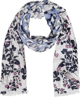 Lindenmann Scarf Ladies Winter Woven Scarf Ladies Ladies Scarf white-blue