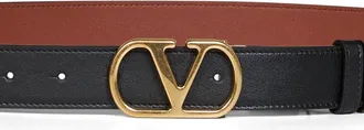 Valentino Garavani Reversible VLogo Signature Belt - Black