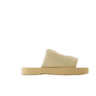 Burberry Womens Padded Lambskin Slipper Beige