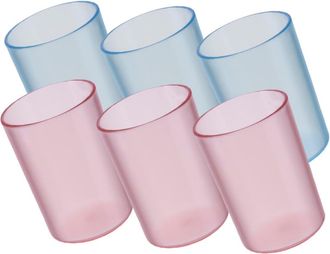 BESPORTBLE 6 St&uuml;ck Teiliges Transparenter Vielseitiger Zahnb&uuml;rsten Mundsp&uuml;lbecher f&uuml;r Badezimmer Gro&szlig;er Fassungsverm&ouml;gen Trink Zahnputzbecher Wiederverwendbar Pl