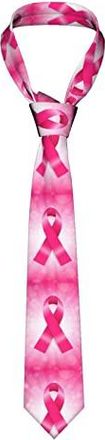 Generic Cravate Ruban Roses De Jumusi Contre Le Cancer Du Sein &Eacute;troit Necktie Confortable Cravate Homme Pour Travail Remise De Dipl&ocirc;me Mariage